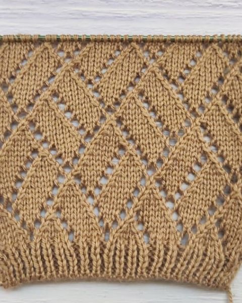 Rautenmuster stricken: 150+ kostenlose Muster & Charts - Kostenlose ...