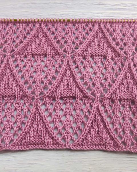 Rautenmuster stricken: 150+ kostenlose Muster & Charts - Kostenlose ...