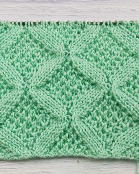 Rautenmuster stricken: 150+ kostenlose Muster & Charts - Kostenlose ...