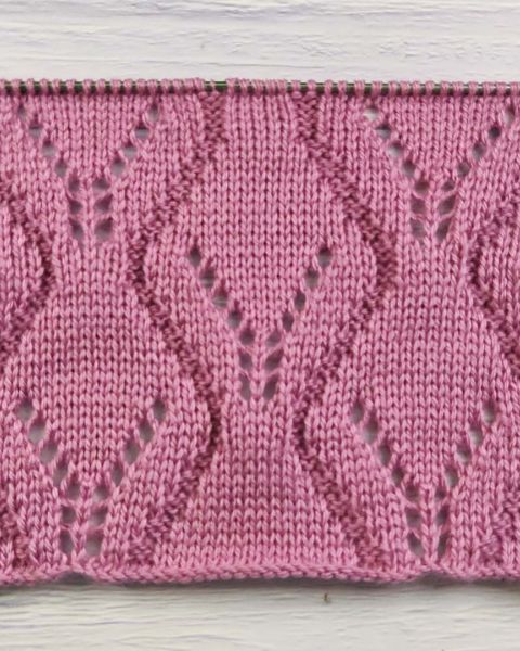 Rautenmuster stricken: 150+ kostenlose Muster & Charts - Kostenlose ...