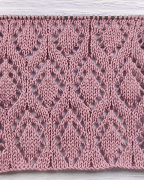 Rautenmuster stricken: 150+ kostenlose Muster & Charts - Kostenlose ...