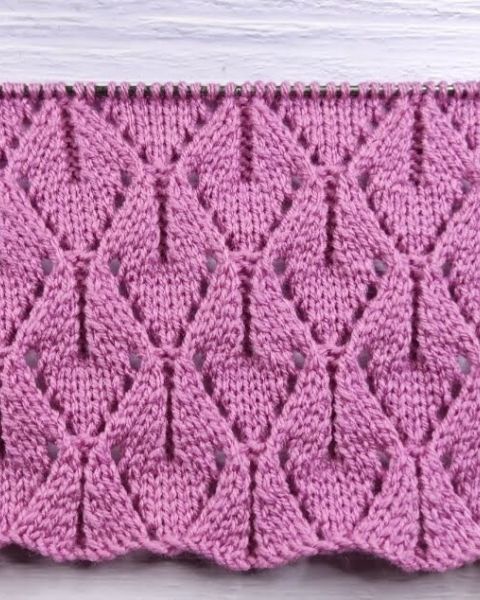 Rautenmuster stricken: 150+ kostenlose Muster & Charts - Kostenlose ...